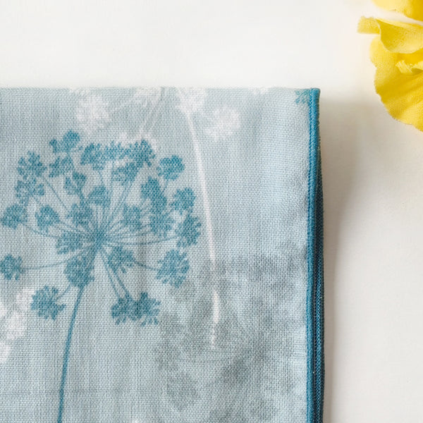 Light Blue Dandelion Handkerchief - Japan